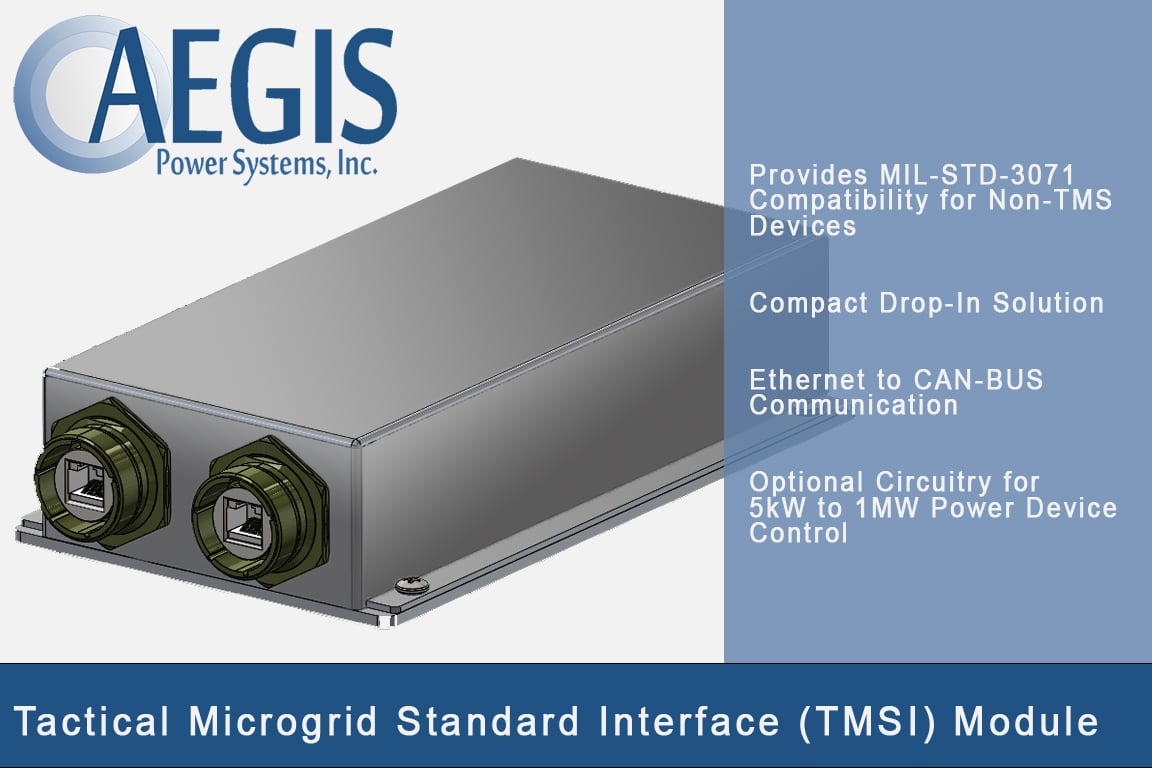 Drop-in Modular Solution for MIL-STD-3071 Tactical Microgrid Standard ...